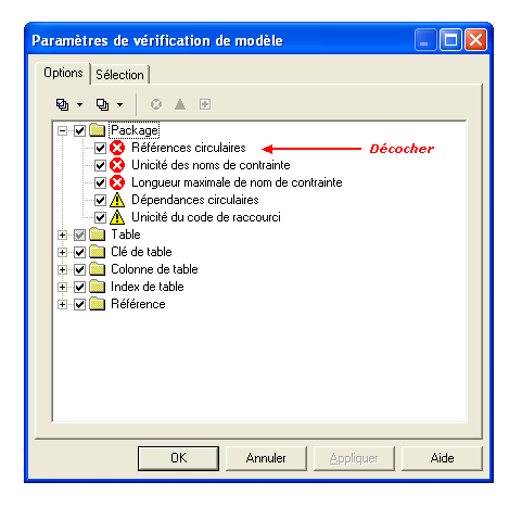 Problème de génération des tables sur PowerDesigner - PowerAMC